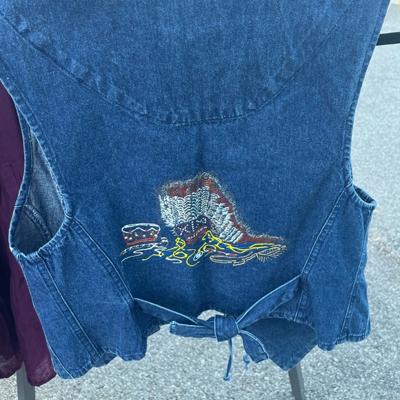 Jackets & Coats | Vintage Hand Painted Vest Western | Poshmark